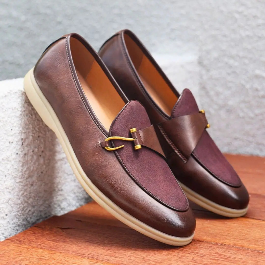 Cassian Luxe Leather Loafer For Professionals With Cushioned EVA Insol ...
