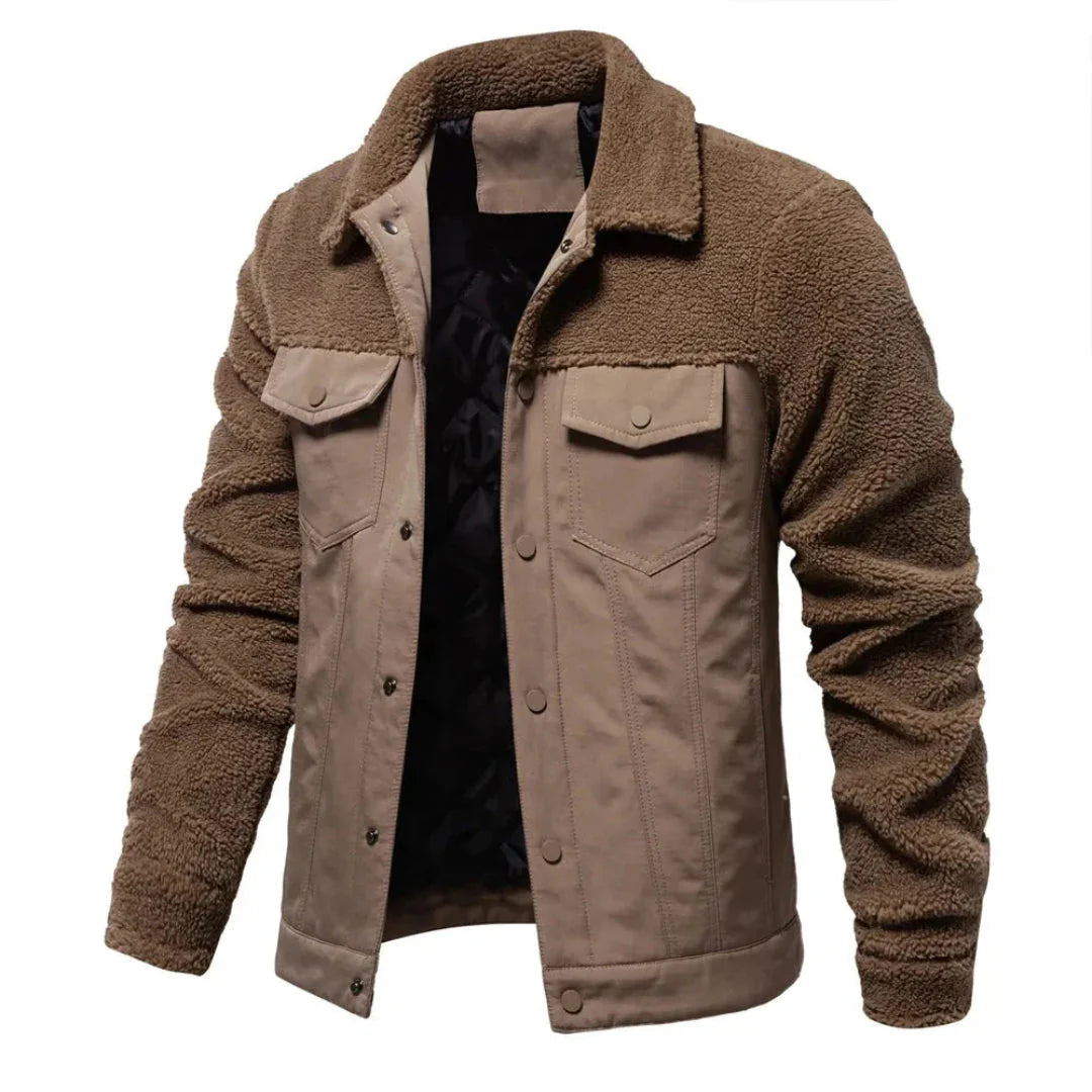 David Waterproof Sherpa-Lined Jacket For Men - Ultra Warm Weatherproof ...