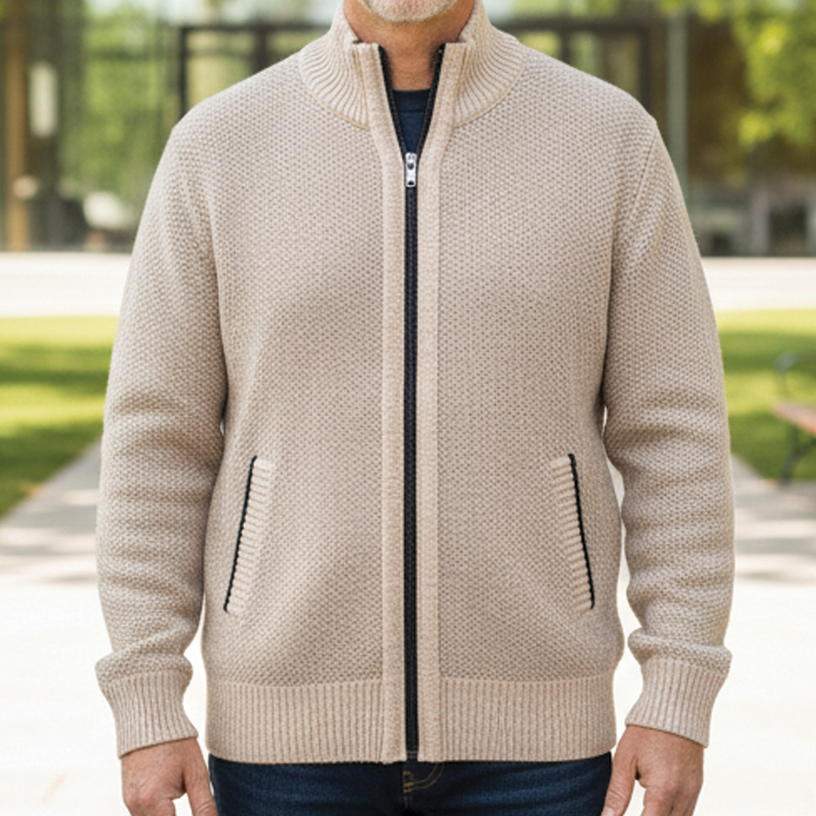 Jordan Knit Zip Sweater For Men Warm Layering Essential With Ribbed Co ...