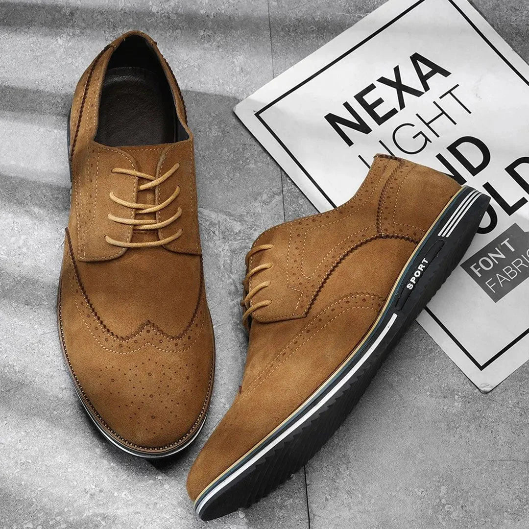 Oscar Suede Wingtip Sneakers For All Day Comfort With Lightweight Sole ...