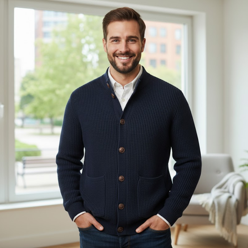Classic Knit Button Cardigan – urbann-vibe
