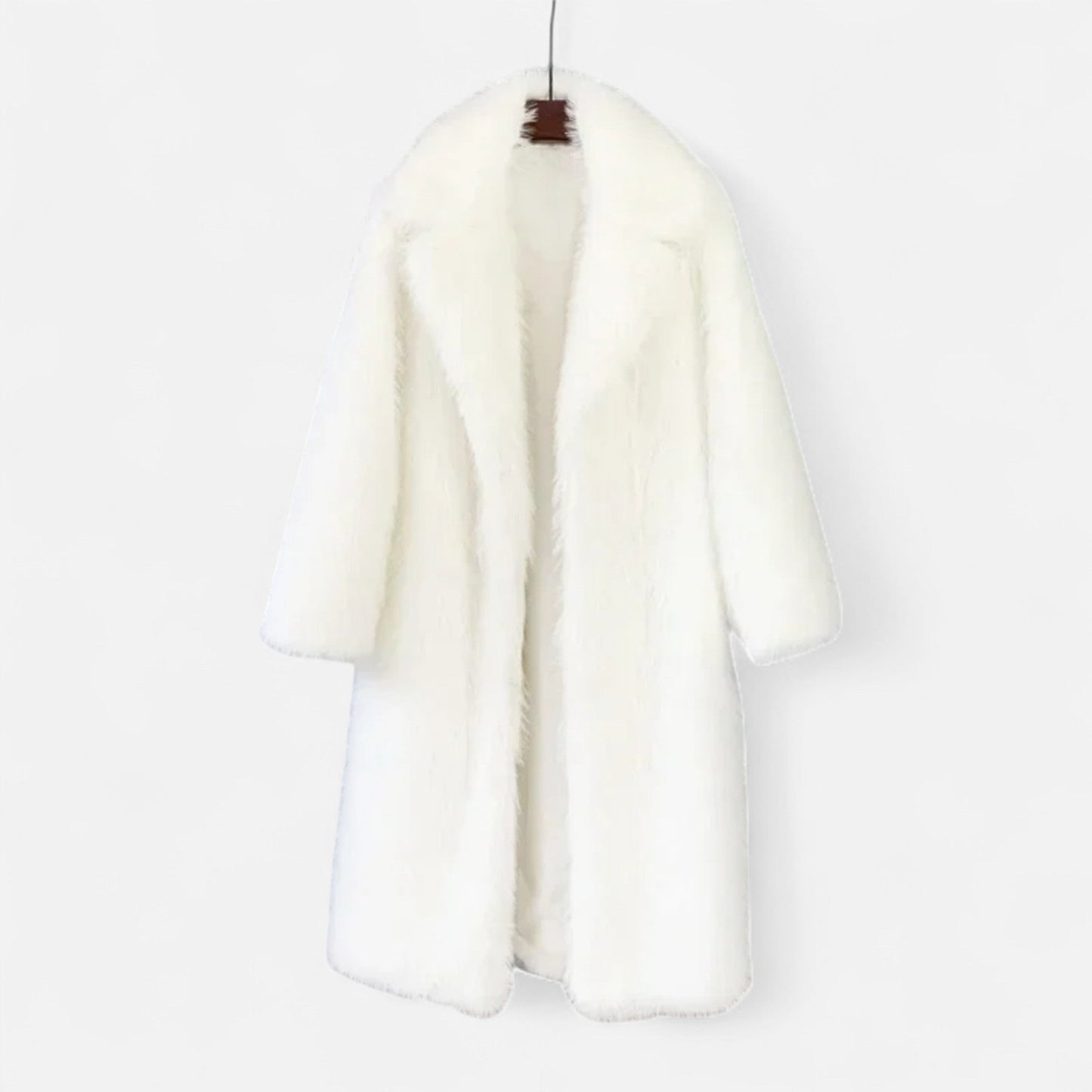 Caitlyn Womens Cozy Long Fur Coat For Winter Warmth And Luxury Fur Lin ...